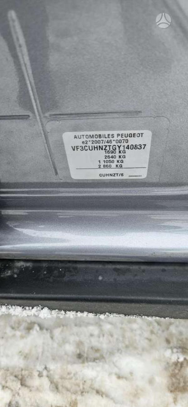 Серый Пежо 2008 2016 в Таураге, объемом двигателя 1.20 л и пробегом 83 тыс. км за 6250 €, фото 7 на AUTOMOTO.COM.LV