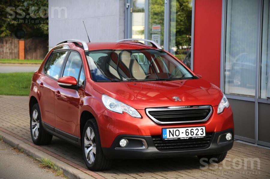 Orange Peugeot 2008 2014 in Riga, with an engine capacity of 1.60 L and mileage of 190 thousand km for 4995 €, photo 5 on AUTOMOTO.COM.LV