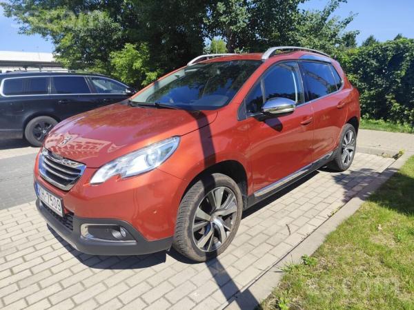 Orange Peugeot 2008 2016 in Riga, with an engine capacity of 1.20 L and mileage of 160 thousand km for 7900 €, photo 1 on AUTOMOTO.COM.LV