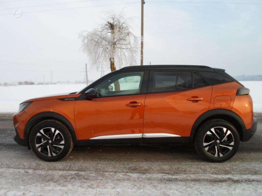 Orange Peugeot 2008 2020 in Siauliai, with an engine capacity of 1.20 L and mileage of 144 thousand km for 12400 €, photo 7 on AUTOMOTO.COM.LV