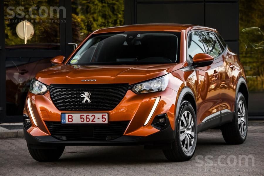 Orange Peugeot 2008 2021 in Jelgava, with an engine capacity of 1.50 L and mileage of 126 thousand km for 14950 €, photo 1 on AUTOMOTO.COM.LV