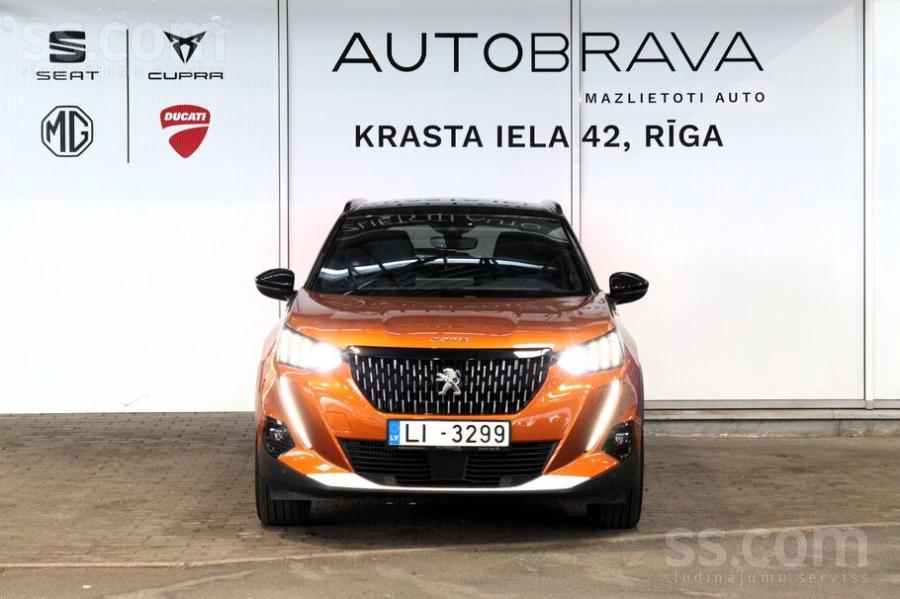 Orange Peugeot 2008 2021 in Riga, with an engine capacity of 1.50 L and mileage of 112 thousand km for 14490 €, photo 3 on AUTOMOTO.COM.LV