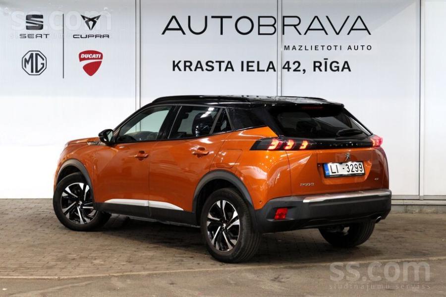 Orange Peugeot 2008 2021 in Riga, with an engine capacity of 1.50 L and mileage of 112 thousand km for 14490 €, photo 7 on AUTOMOTO.COM.LV