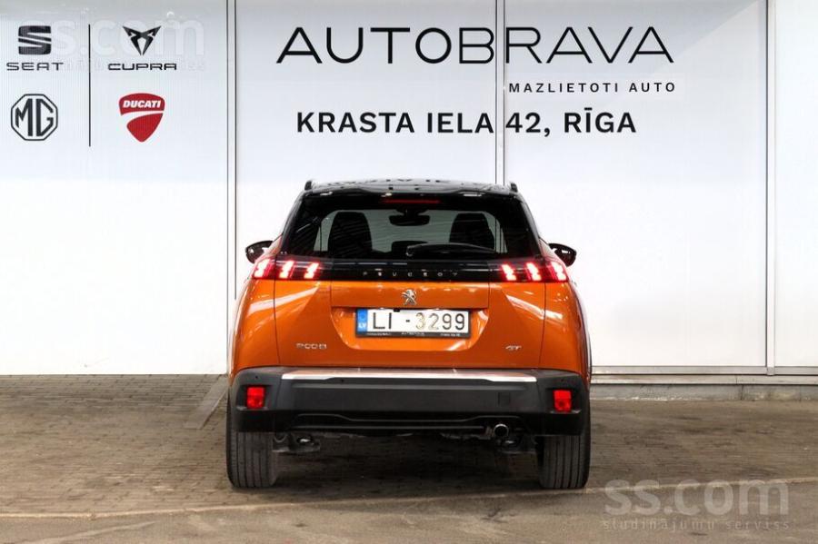 Orange Peugeot 2008 2021 in Riga, with an engine capacity of 1.50 L and mileage of 112 thousand km for 14490 €, photo 8 on AUTOMOTO.COM.LV