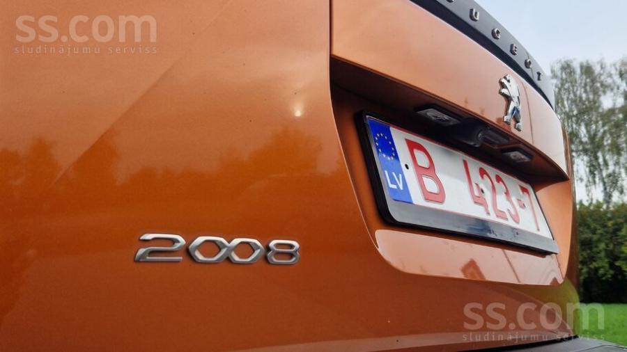 Orange Peugeot 2008 2020 in Jelgava, with an engine capacity of 1.20 L and mileage of 100 thousand km for 11250 €, photo 27 on AUTOMOTO.COM.LV