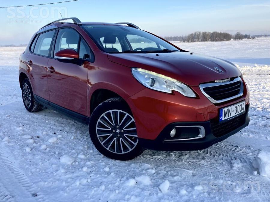 Red Peugeot 2008 2015 in Talsi, with an engine capacity of 1.60 L and mileage of 0 thousand km for 5999 €, photo 1 on AUTOMOTO.COM.LV
