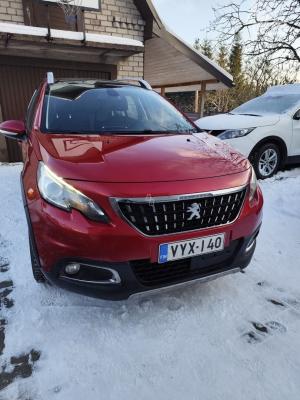 Red Peugeot 2008 2016 in Telschi, with an engine capacity of 1.20 L and mileage of 118 thousand km for 4950 €, photo  on AUTOMOTO.COM.LV
