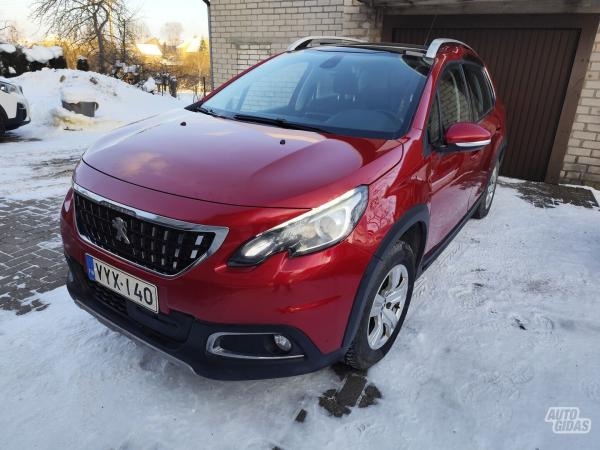 Sarkans Peugeot 2008 2016 Telšiai, ar dzinēja tilpumu 1.20 L un nobraukumu 118 tūkst. km par 4950 €, foto 9 vietnē AUTOMOTO.COM.LV