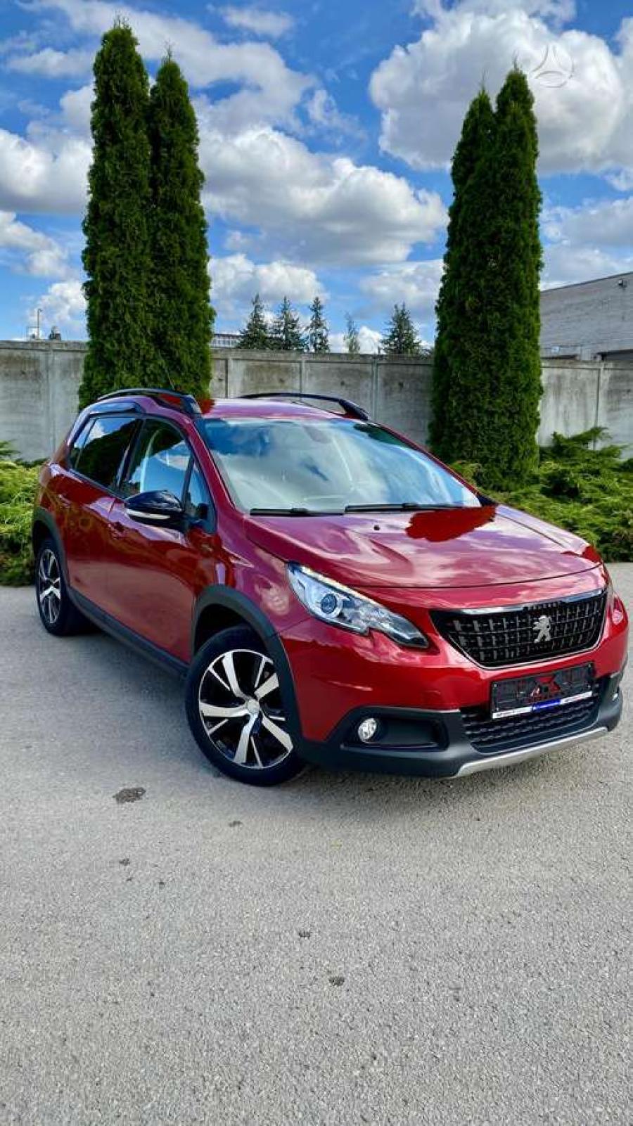 Red Peugeot 2008 2017 in Marijampole, with an engine capacity of 1.20 L and mileage of 102 thousand km for 8550 €, photo 1 on AUTOMOTO.COM.LV