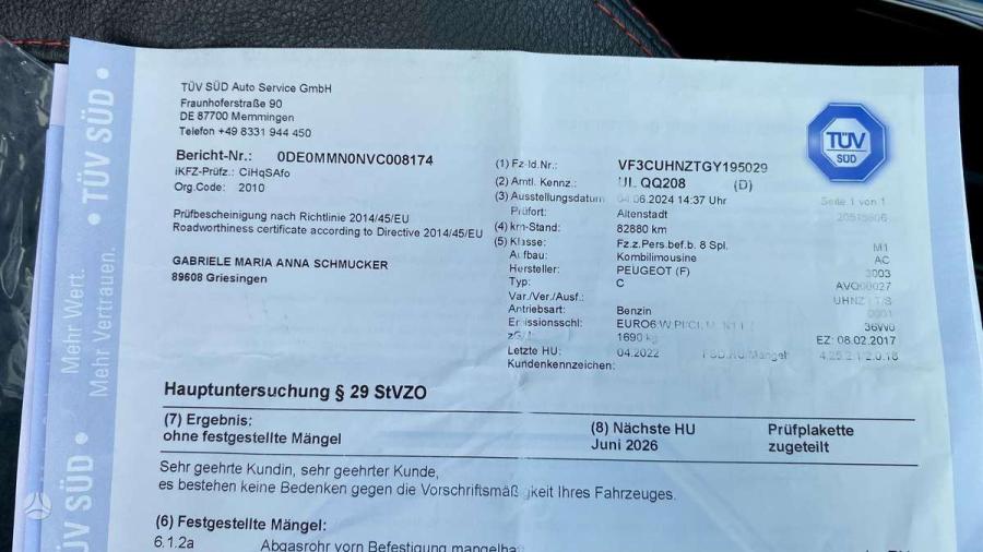 Red Peugeot 2008 2017 in Marijampole, with an engine capacity of 1.20 L and mileage of 102 thousand km for 8550 €, photo 13 on AUTOMOTO.COM.LV