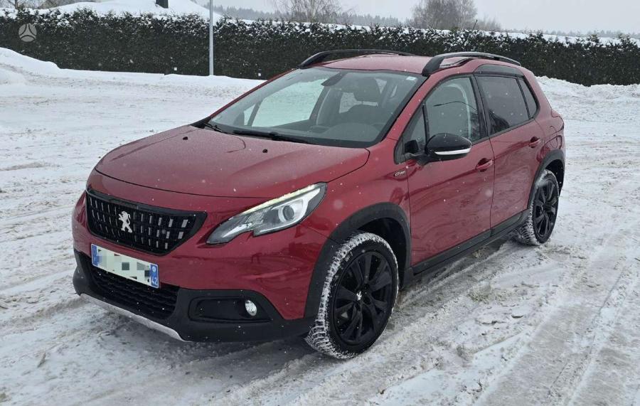 Red Peugeot 2008 2018 in Taurage, with an engine capacity of 1.20 L and mileage of 149 thousand km for 5800 €, photo 1 on AUTOMOTO.COM.LV