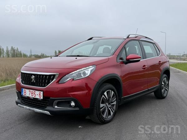 Sarkans Peugeot 2008 2018 Liepāja, ar dzinēja tilpumu 1.20 L un nobraukumu 110 tūkst. km par 8400 €, foto 3 vietnē AUTOMOTO.COM.LV