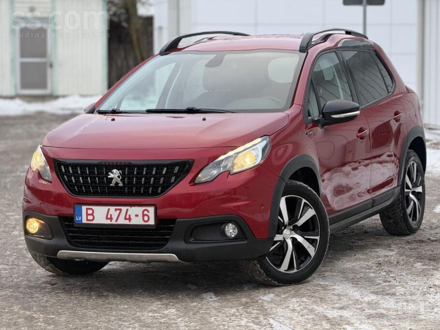 Red Peugeot 2008 2018 in Riga, with an engine capacity of 1.20 L and mileage of 123 thousand km for 7370 €, photo 3 on AUTOMOTO.COM.LV