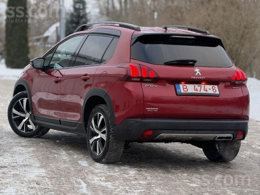 Red Peugeot 2008 2018 in Riga, with an engine capacity of 1.20 L and mileage of 123 thousand km for 7370 €, photo 4 on AUTOMOTO.COM.LV