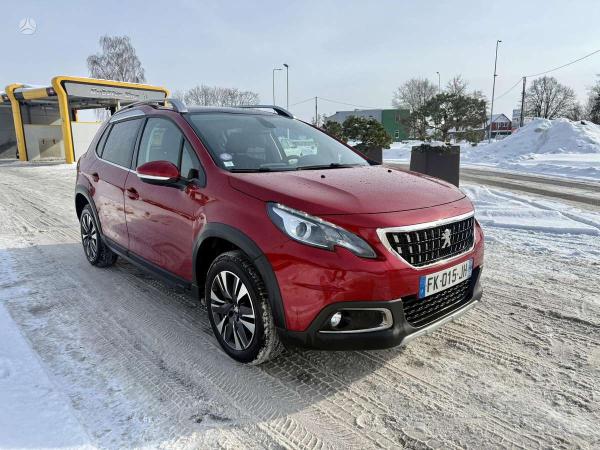 Red Peugeot 2008 2019 in Taurage, with an engine capacity of 1.20 L and mileage of 135 thousand km for 6300 €, photo 1 on AUTOMOTO.COM.LV