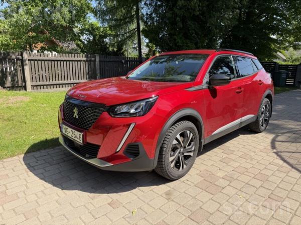 Red Peugeot 2008 2022 in Riga, with an engine capacity of 1.50 L and mileage of 75 thousand km for 16700 €, photo 1 on AUTOMOTO.COM.LV