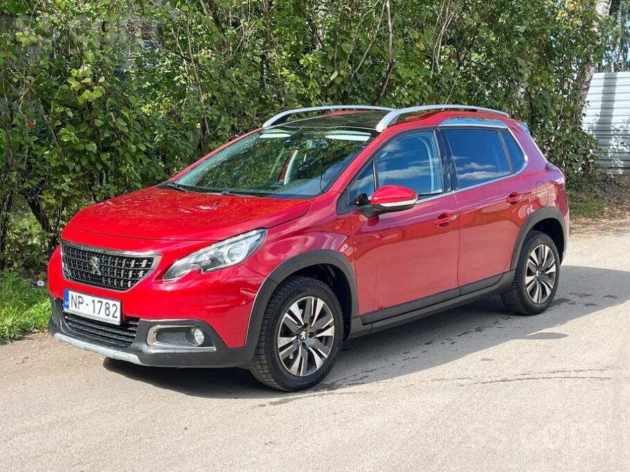Red Peugeot 2008 2016 in Riga, with an engine capacity of 1.20 L and mileage of 0 thousand km for 7899 €, photo 1 on AUTOMOTO.COM.LV