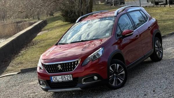 Red Peugeot 2008 2018 in Jurmala, with an engine capacity of 1.20 L and mileage of 133 thousand km for 6950 €, photo 1 on AUTOMOTO.COM.LV