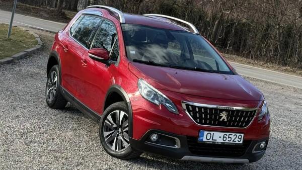 Red Peugeot 2008 2018 in Jurmala, with an engine capacity of 1.20 L and mileage of 133 thousand km for 6950 €, photo 2 on AUTOMOTO.COM.LV