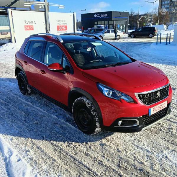 Red Peugeot 2008 2016 in Kaunas, with an engine capacity of 1.60 L and mileage of 1689 thousand km for 4350 €, photo 3 on AUTOMOTO.COM.LV
