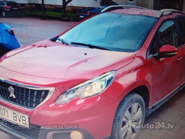 Sarkans Peugeot 2008 2017 Tallina, ar dzinēja tilpumu 1.20 L un nobraukumu 81 tūkst. km par 7999 €, foto 2 vietnē AUTOMOTO.COM.LV