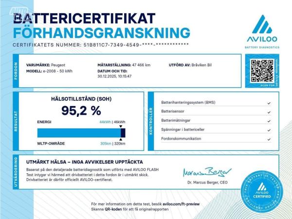 Пежо 2008 2022 в Каунас, объемом двигателя 0.00 л и пробегом 47 тыс. км за 21433 €, фото 2 на AUTOMOTO.COM.LV