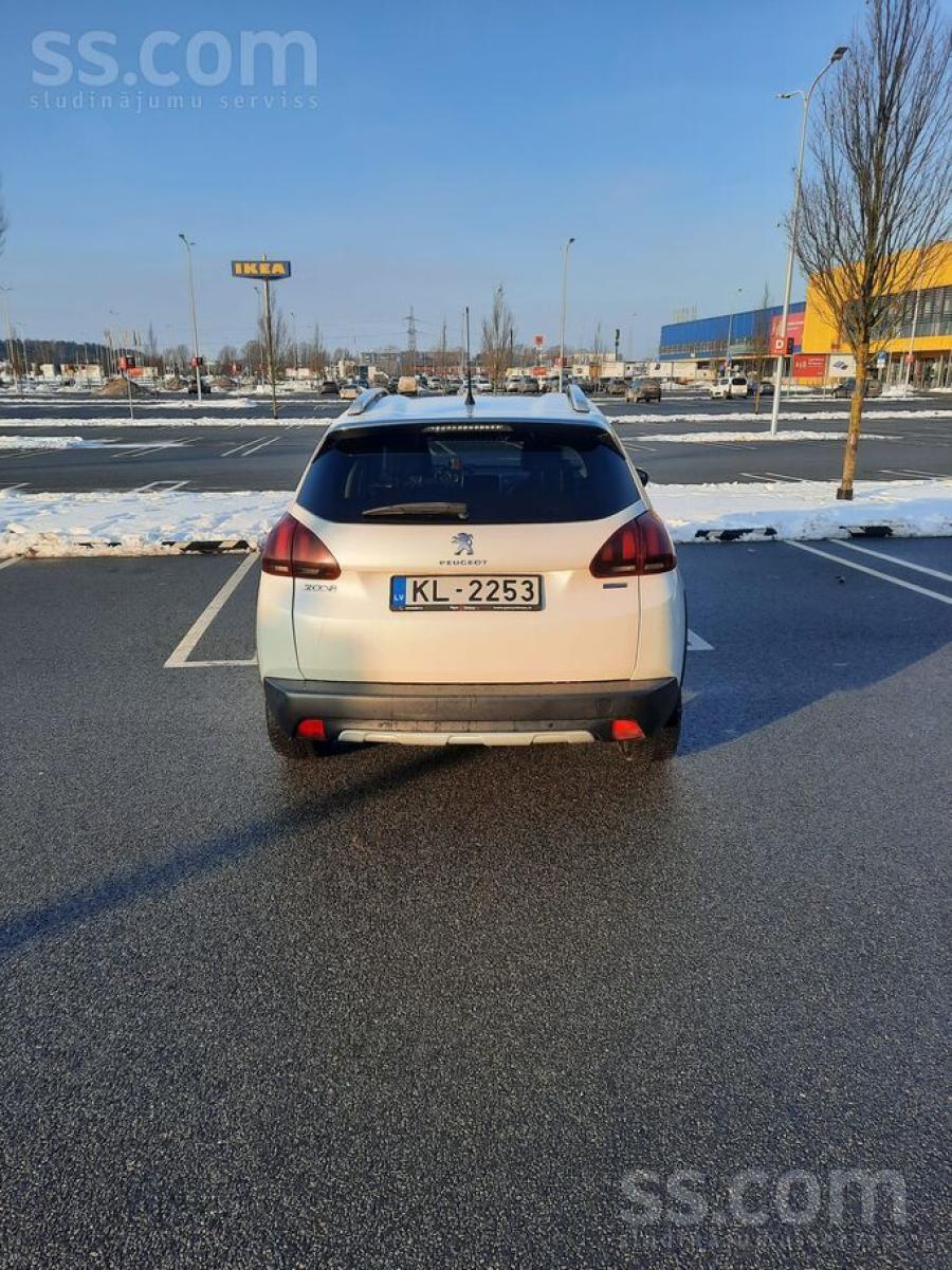 White Peugeot 2008 2016 in Riga, with an engine capacity of 1.20 L and mileage of 129 thousand km for 6700 €, photo 3 on AUTOMOTO.COM.LV