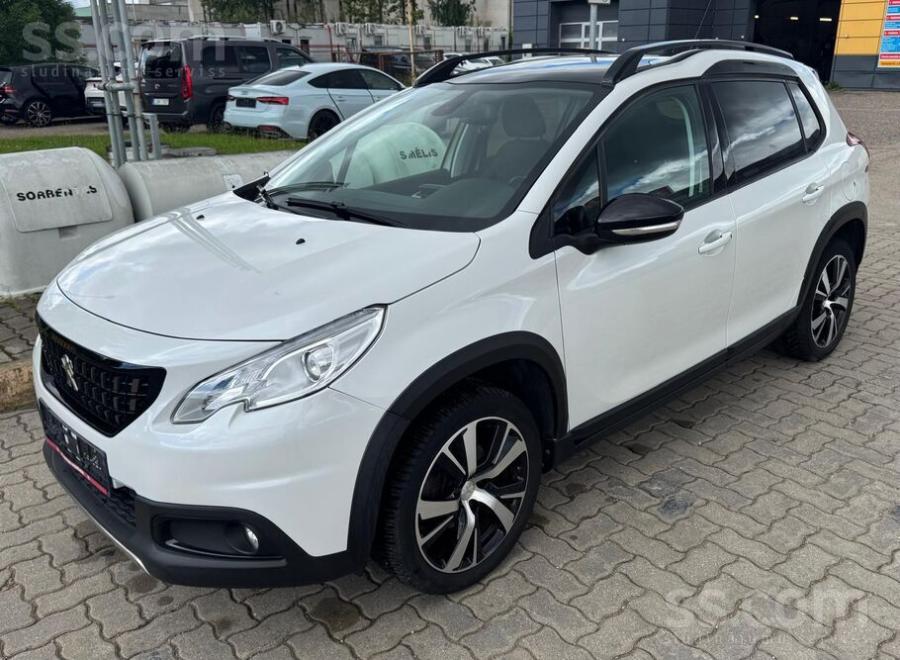 White Peugeot 2008 2018 in Riga, with an engine capacity of 1.20 L and mileage of 91 thousand km for 7500 €, photo 3 on AUTOMOTO.COM.LV