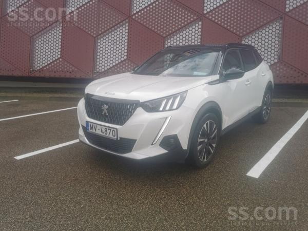 White Peugeot 2008 2021 in Riga, with an engine capacity of 1.50 L and mileage of 55 thousand km for 17300 €, photo 1 on AUTOMOTO.COM.LV
