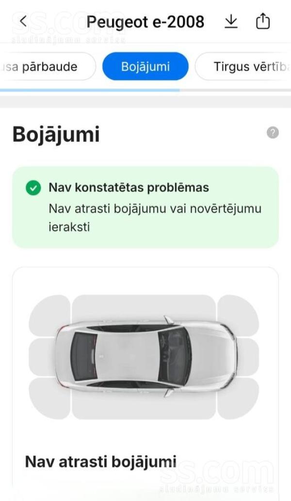White Peugeot 2008 2021 in Jelgava, with an engine capacity of 0.00 L and mileage of 52 thousand km for 16800 €, photo 2 on AUTOMOTO.COM.LV