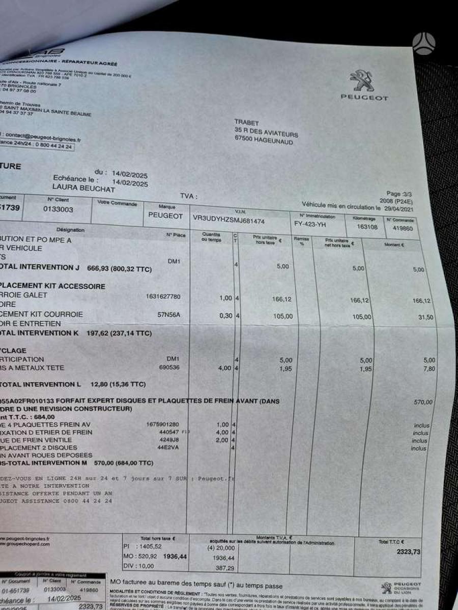 Белый Пежо 2008 2021 в Вильнюс, объемом двигателя 1.50 л и пробегом 220 тыс. км за 10500 €, фото 33 на AUTOMOTO.COM.LV