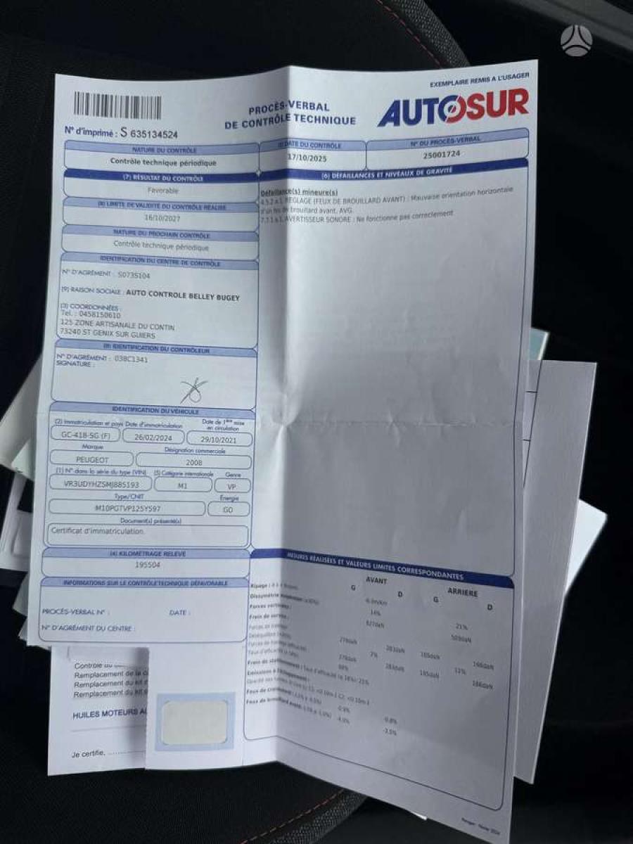 Белый Пежо 2008 2021 в Алитус, объемом двигателя 1.50 л и пробегом 219 тыс. км за 10900 €, фото 23 на AUTOMOTO.COM.LV
