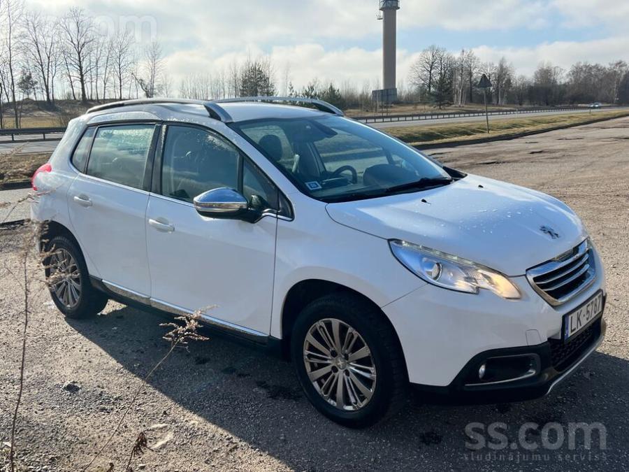 White Peugeot 2008 2014 in Riga, with an engine capacity of 1.60 L and mileage of 0 thousand km for 4895 €, photo 21 on AUTOMOTO.COM.LV