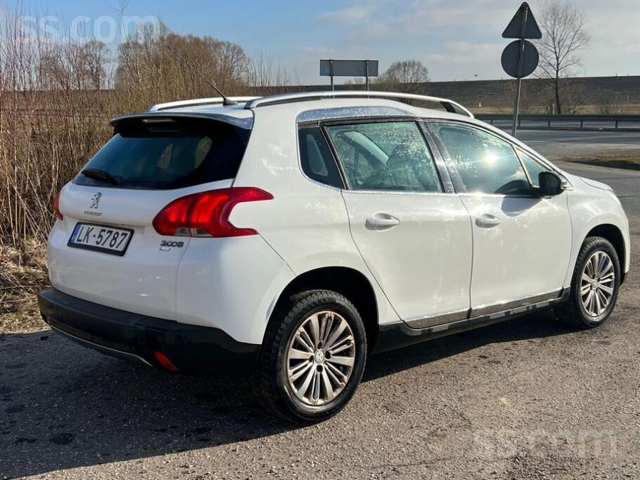 White Peugeot 2008 2014 in Riga, with an engine capacity of 1.60 L and mileage of 0 thousand km for 4895 €, photo 28 on AUTOMOTO.COM.LV