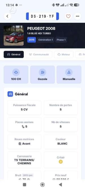 Белый Пежо 2008 2015 в Таураге, объемом двигателя 1.60 л и пробегом 290 тыс. км за 2950 €, фото 7 на AUTOMOTO.COM.LV