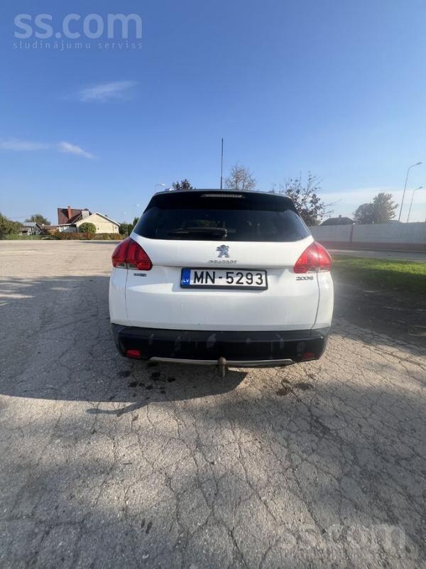 White Peugeot 2008 2015 in Bauska, with an engine capacity of 1.60 L and mileage of 292 thousand km for 4200 €, photo 4 on AUTOMOTO.COM.LV