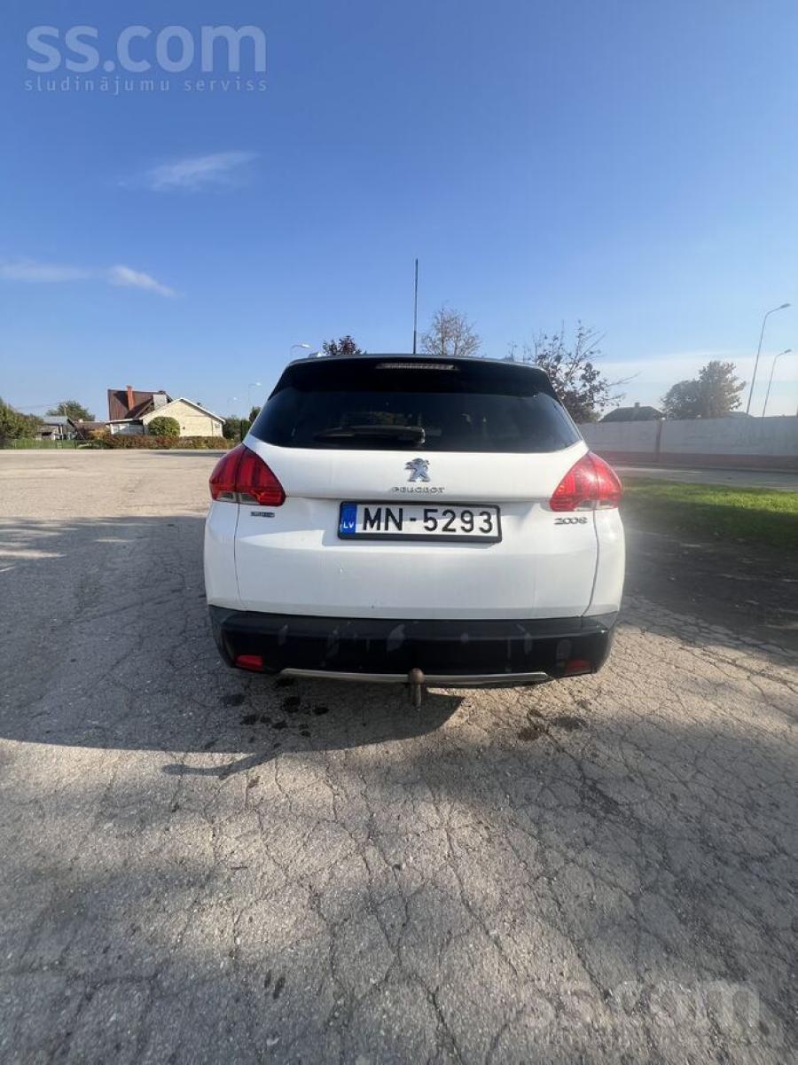 White Peugeot 2008 2015 in Bauska, with an engine capacity of 1.60 L and mileage of 292 thousand km for 4200 €, photo 4 on AUTOMOTO.COM.LV