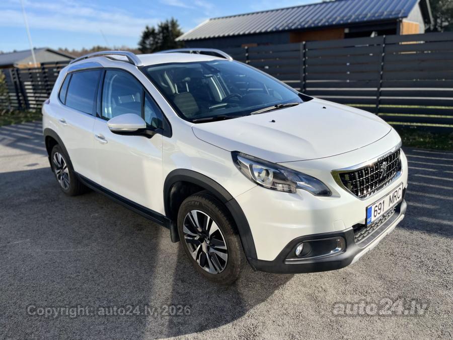 White Peugeot 2008 2017 in Tallinn, with an engine capacity of 1.20 L and mileage of 102 thousand km for 9000 €, photo 1 on AUTOMOTO.COM.LV
