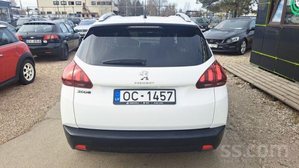 White Peugeot 2008 2018 in Riga, with an engine capacity of 1.50 L and mileage of 213 thousand km for 5990 €, photo 6 on AUTOMOTO.COM.LV