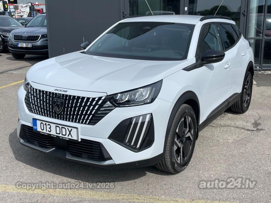 White Peugeot 2008 2025 in Tartu, with an engine capacity of 1.20 L and mileage of 1 thousand km for 24990 €, photo 1 on AUTOMOTO.COM.LV