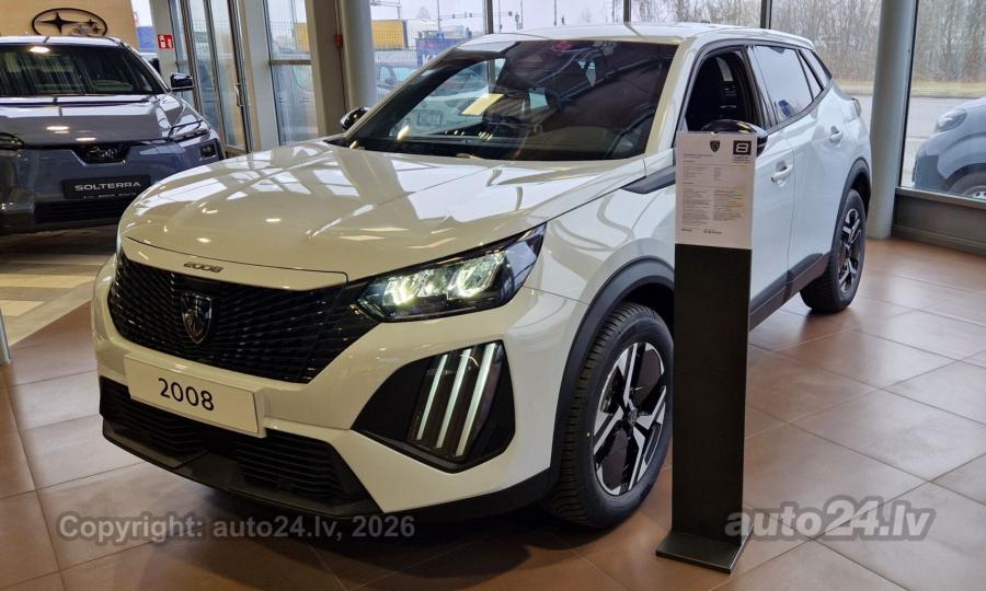 Balts Peugeot 2008 2026 Pērnava, ar dzinēja tilpumu 1.20 L un nobraukumu 5 tūkst. km par 25490 €, foto 1 vietnē AUTOMOTO.COM.LV