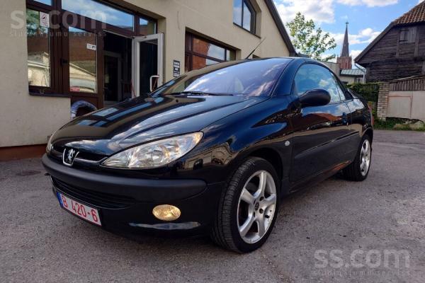 Black Peugeot 206 2001 in Liepaja, with an engine capacity of 1.60 L and mileage of 180 thousand km for 850 €, photo 9 on AUTOMOTO.COM.LV