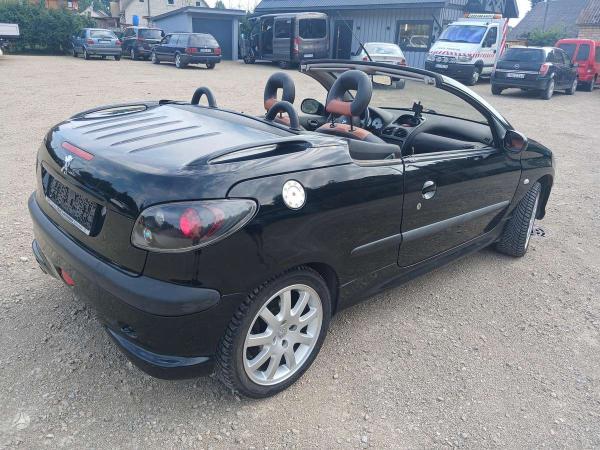 Black Peugeot 206 2003 in Kelme, with an engine capacity of 2.00 L and mileage of 162 thousand km for 2000 €, photo 4 on AUTOMOTO.COM.LV