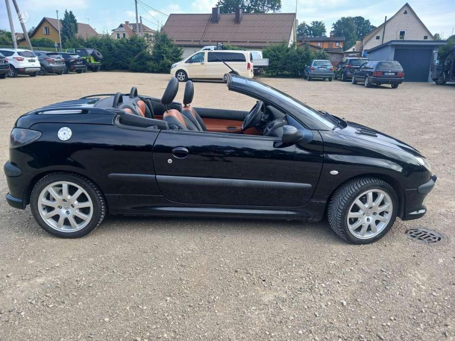 Black Peugeot 206 2003 in Kelme, with an engine capacity of 2.00 L and mileage of 162 thousand km for 2000 €, photo 6 on AUTOMOTO.COM.LV