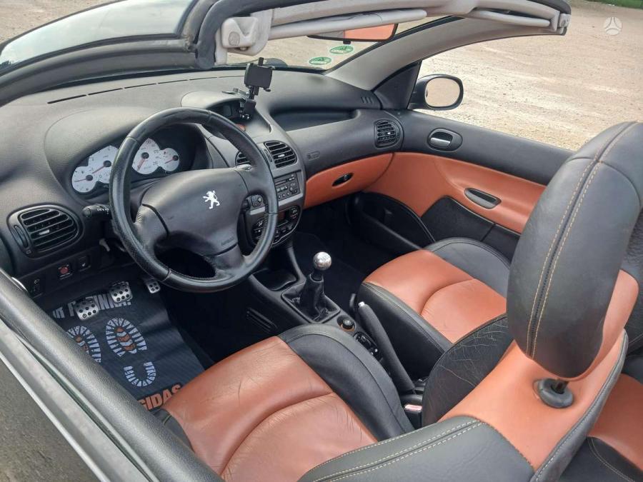 Black Peugeot 206 2003 in Kelme, with an engine capacity of 2.00 L and mileage of 162 thousand km for 2000 €, photo 8 on AUTOMOTO.COM.LV
