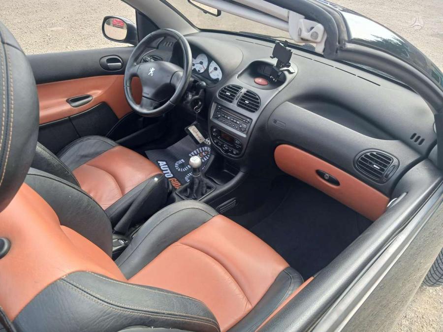 Black Peugeot 206 2003 in Kelme, with an engine capacity of 2.00 L and mileage of 162 thousand km for 2000 €, photo 9 on AUTOMOTO.COM.LV