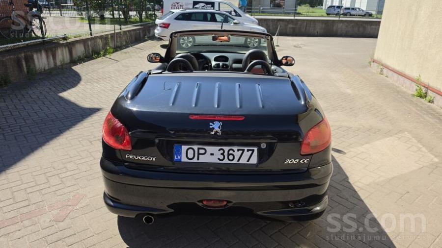 Melns Peugeot 206 2004 Jelgava, ar dzinēja tilpumu 1.60 L un nobraukumu 0 tūkst. km par 2200 €, foto 6 vietnē AUTOMOTO.COM.LV