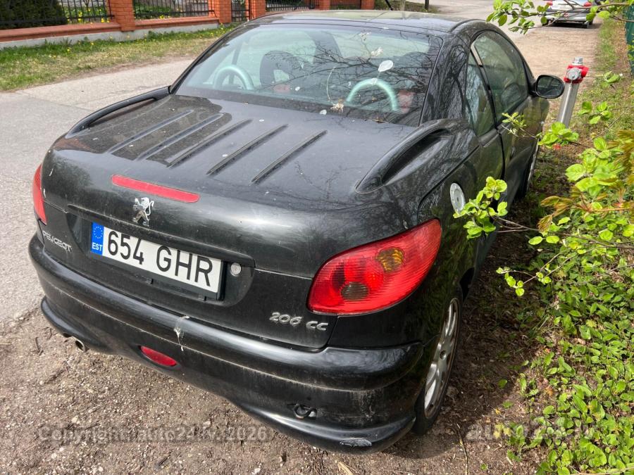 Черный Пежо 206 2006 в Тарту, объемом двигателя 1.60 л и пробегом 95 тыс. км за 999 €, фото 5 на AUTOMOTO.COM.LV