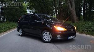 Черный Пежо 206 2003 в Лудза, объемом двигателя 1.40 л и пробегом 257 тыс. км за 1000 €, фото 3 на AUTOMOTO.COM.LV