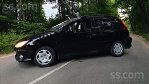 Черный Пежо 206 2003 в Лудза, объемом двигателя 1.40 л и пробегом 257 тыс. км за 1000 €, фото 5 на AUTOMOTO.COM.LV